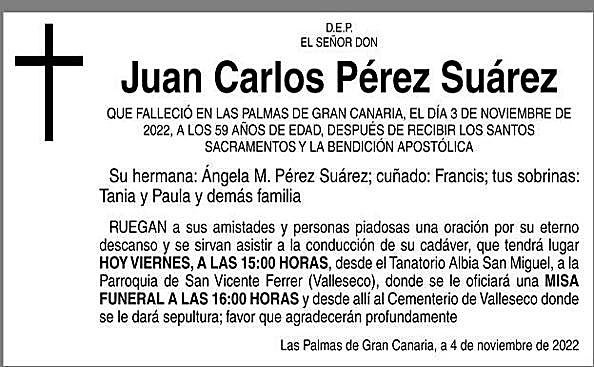 Juan Carlos Pérez Suárez | Canarias7
